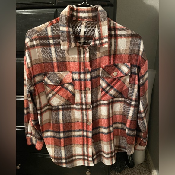 seven rock life | Jackets & Coats | Womens Plaid Shacket Jaccket | Poshmark